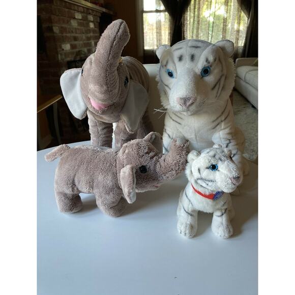 Other | Barnum Bailey Plush White Tigers And Elephants Greatest Show On ...